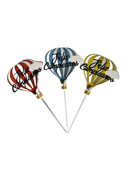 Cake Topper Globlo Feliz Cumpleaños Globo - Articulos para fiestas en ...